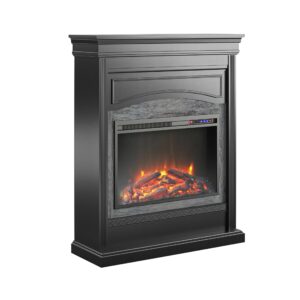 Ameriwood Home Lamont Electric Fireplace, Black