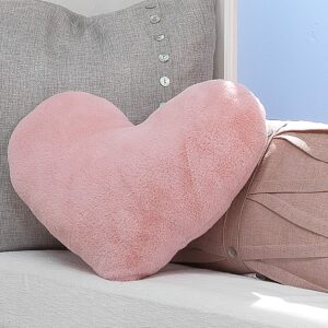 Lambs & Ivy Signature Heart to Heart Soft Pink Decorative Pillow