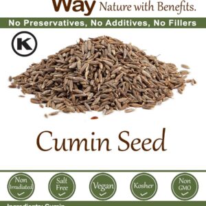 The Spice Way Cumin Seeds - whole cumin seed 8 oz resealable bag