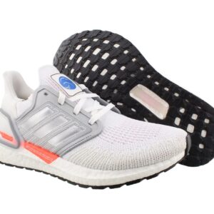 adidas Running Ultraboost 20 DNA White/Silver Metallic/Fresh Candy 9 B (M)