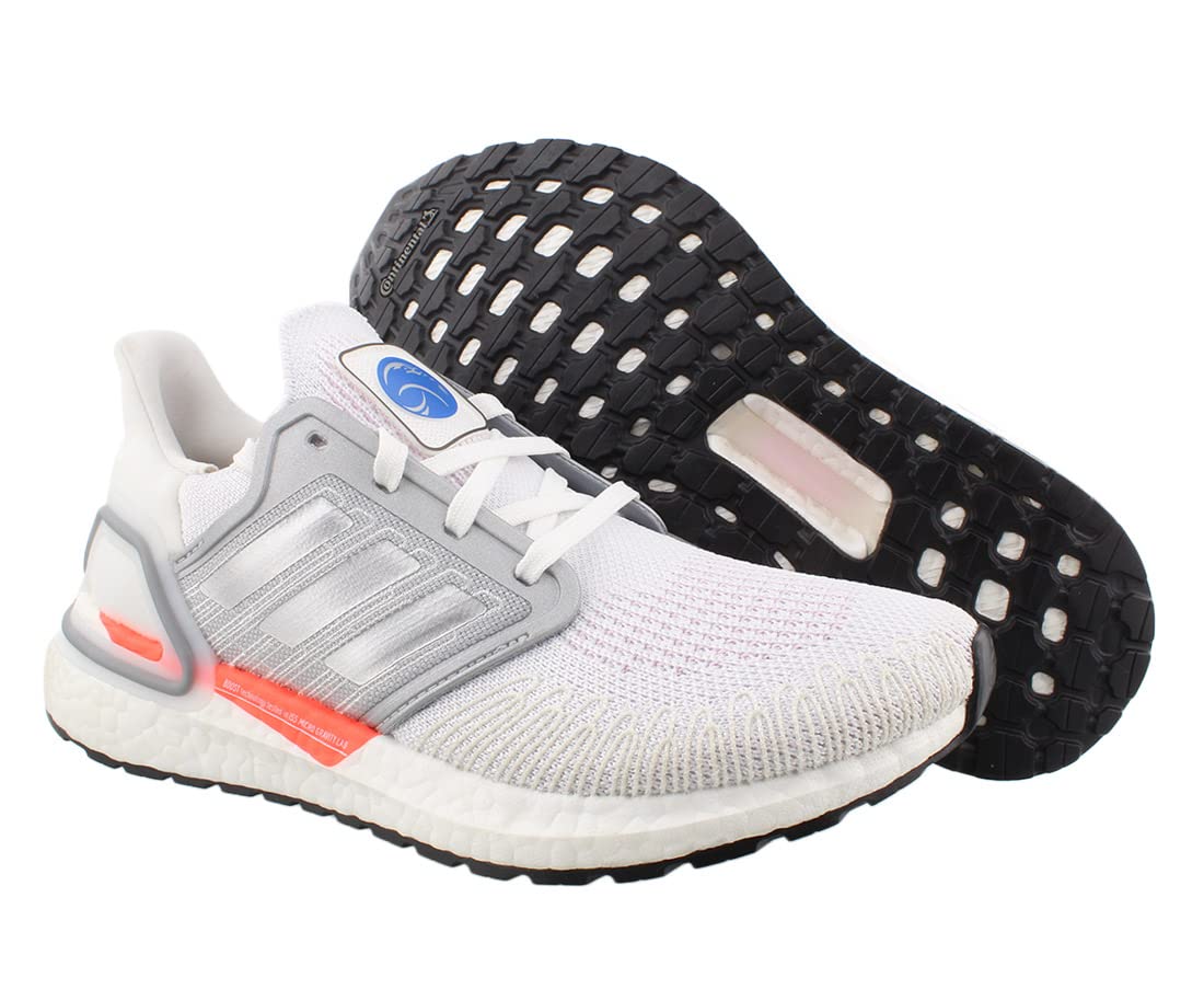 adidas Running Ultraboost 20 DNA White/Silver Metallic/Fresh Candy 9 B (M)