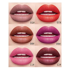 Edanta Matte Lipstick Cream Lipsticks Waterproof Lip Liner Smooth Lips Stick Long Lasting Lips Pencil Double Head Lip Crayon Makeup for Women and Girls Pack of 1 (Nude 01#)