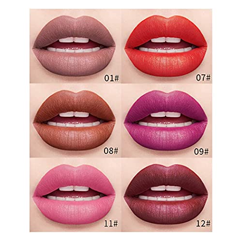 Edanta Matte Lipstick Cream Lipsticks Waterproof Lip Liner Smooth Lips Stick Long Lasting Lips Pencil Double Head Lip Crayon Makeup for Women and Girls Pack of 1 (Nude 01#)