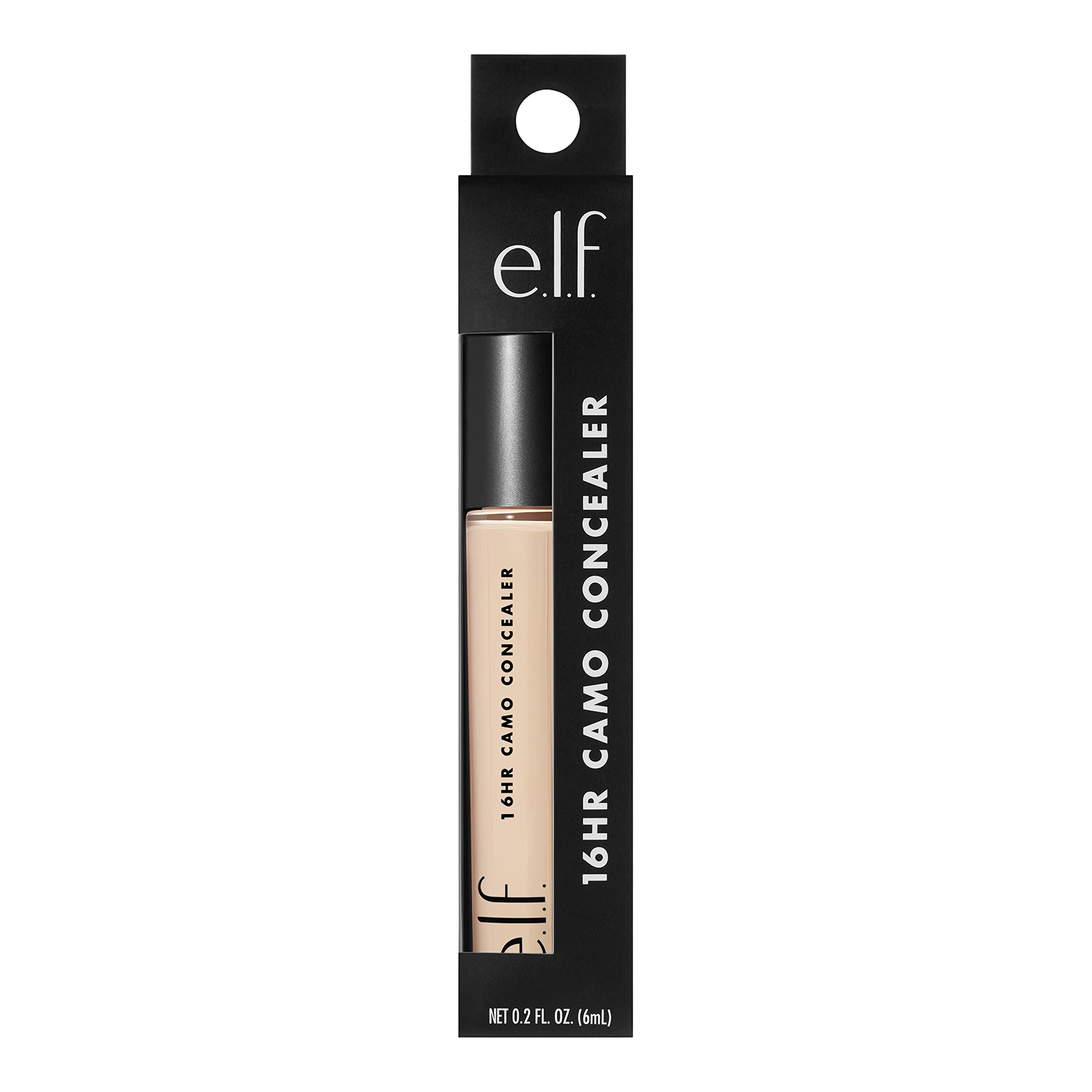 e.l.f. 16HR Camo Concealer, Full Coverage & Highly Pigmented, Matte Finish, Medium Golden, 0.203 Fl Oz (6mL)