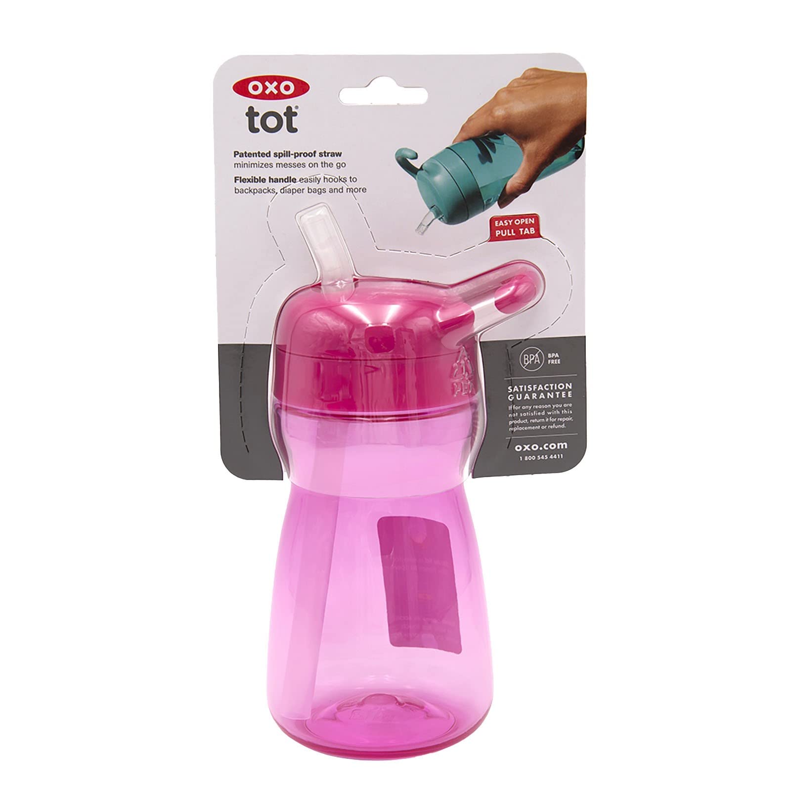 OXO Tot Adventure Water Bottle Pink