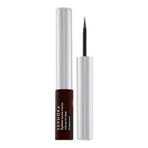 sephora collection intense felt-tip liquid waterproof eyeliner 02 - satin chocolate brown