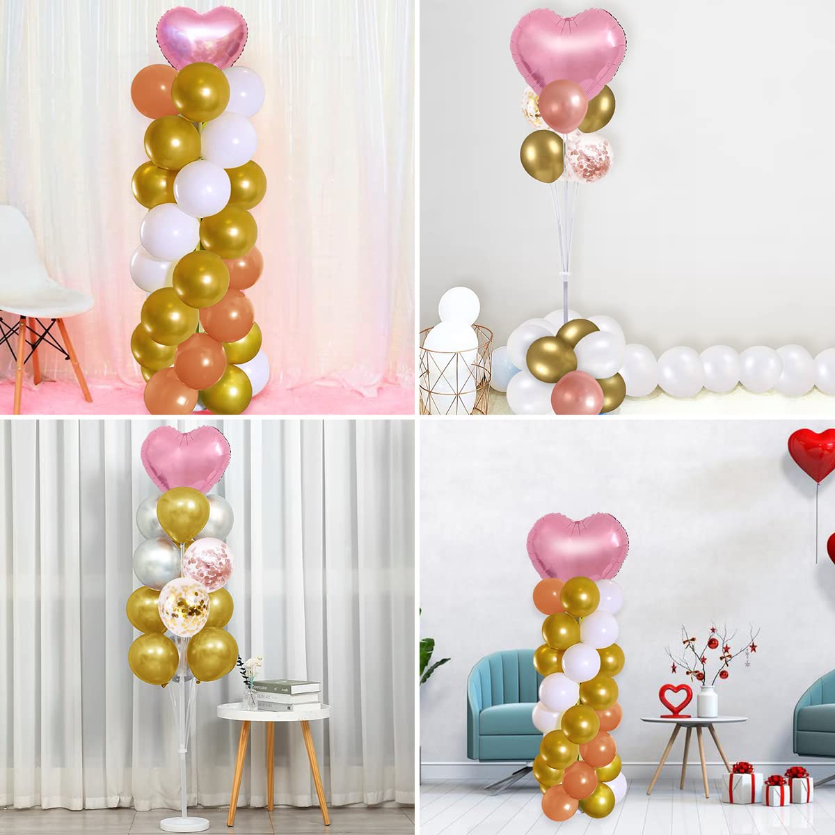 Balloon Arch Kit With Balloon Pump Electric,9Ft Tall & 10Ft Wide Adjustable Balloon Arch Stand with Base,Iron Pipe,Water bag for Wedding Graduation Birthday Party Supplies Supplies Decoration