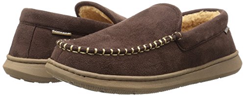 Dockers Men's Premium Ultra-Light Moccasin Slipper with Memory Foam, (Brown, 14)