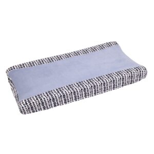 nojo seas the day navy and blue super soft changing pad cover