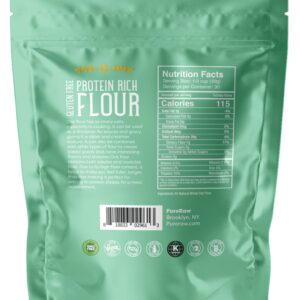 Oat Flour, 2lbs, Gluten Free Oat Flour for Baking, Oat Flour Gluten Free, Oatmeal Flour, Oat Powder, Whole Oats Flour, All Natural, Non-GMO, Batch Tested, Product of Canada, 2 Pounds, By PuroRaw.