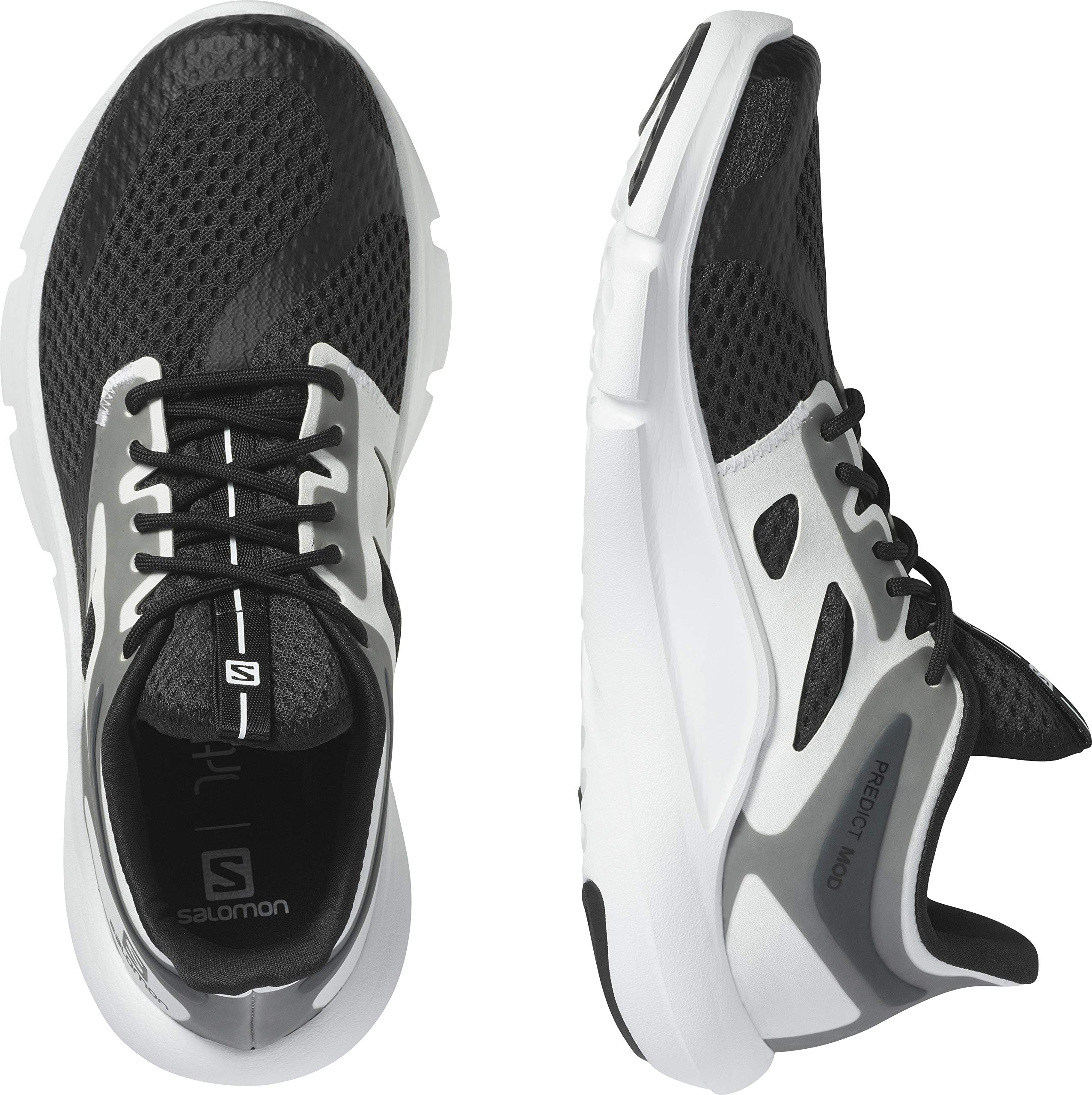 Salomon Predict MOD Running Shoes for Women, Black/White/White, 9.5