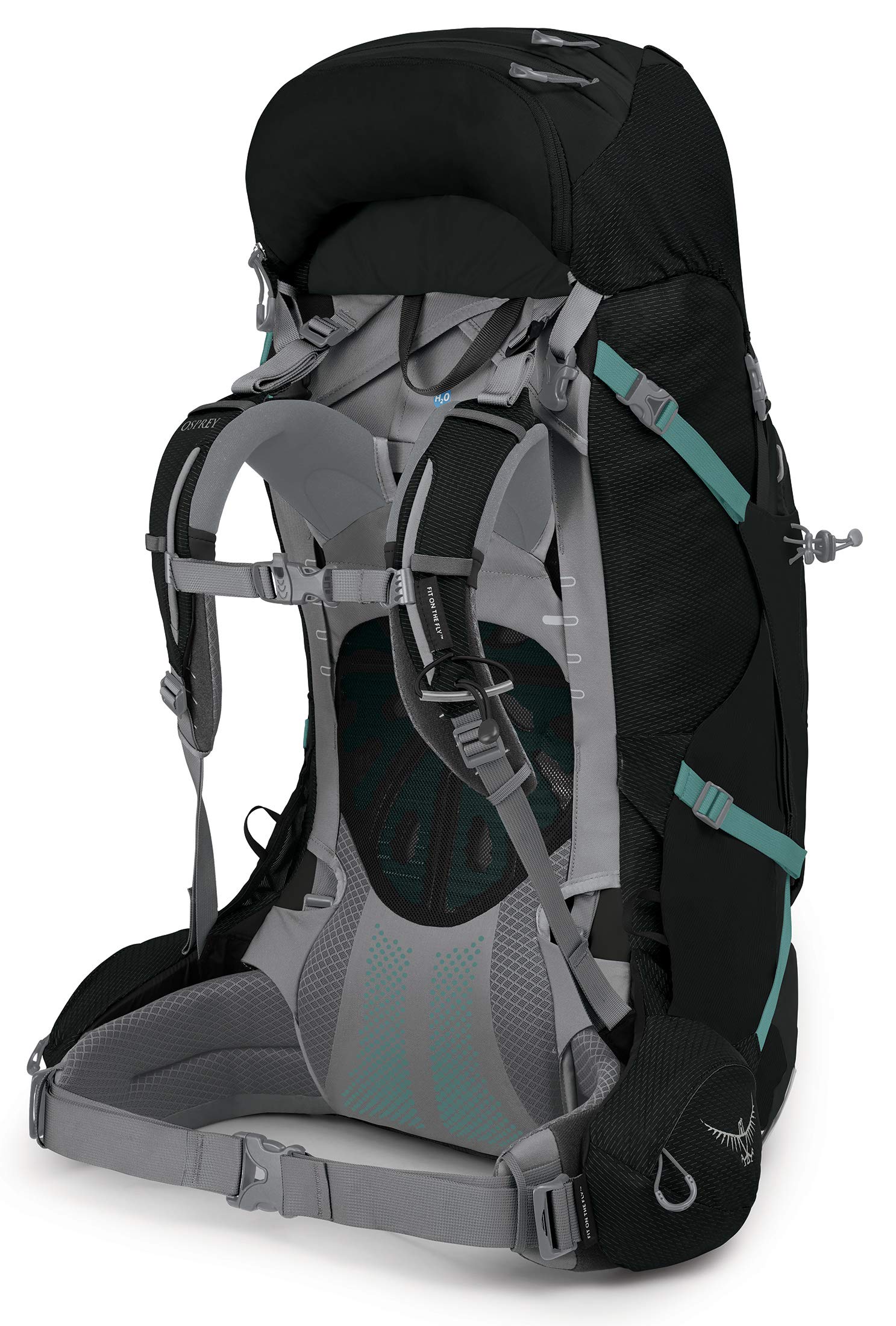 Osprey Ariel Plus 60L Women's Backpacking Backpack, Black, WXS/S