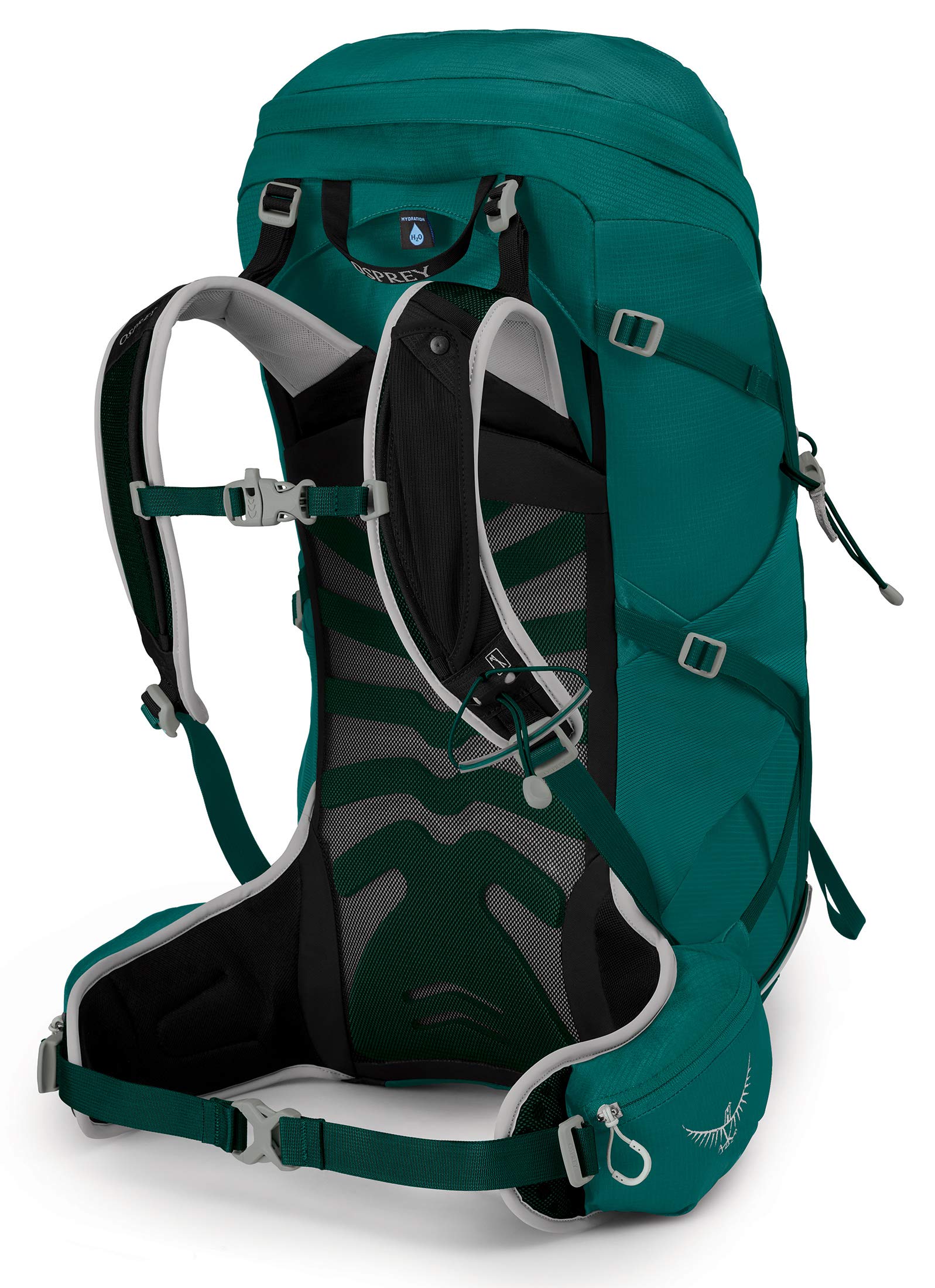 Osprey Tempest 34L Women's Hiking Backpack with Hipbelt, Jasper Green, Medium/Large