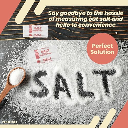 Perfect Stix Iodized Salt Packets - .6 Grams - 1000 Packets (Packaging may vary.)