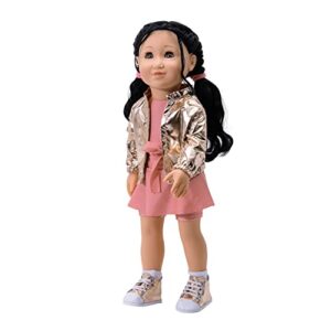 ADORA Amazon Exclusive Amazing Girls Collection, 18” Realistic Doll with Changeable Outfit and Movable Soft Body, Birthday Gift for Kids and Toddlers Ages 6+ - Athletic Lily