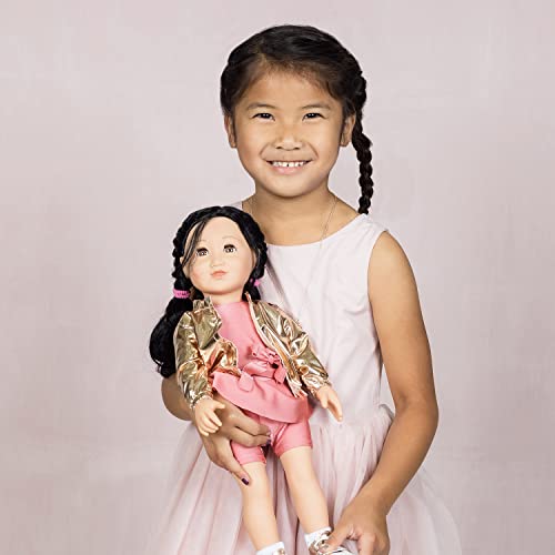 ADORA Amazon Exclusive Amazing Girls Collection, 18” Realistic Doll with Changeable Outfit and Movable Soft Body, Birthday Gift for Kids and Toddlers Ages 6+ - Athletic Lily