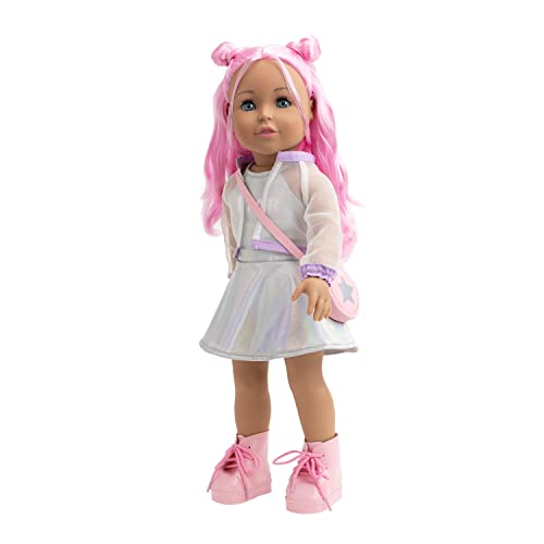 ADORA Amazon Exclusive Amazing Girls Collection, 18” Realistic Doll with Changeable Outfit and Movable Soft Body, Birthday Gift for Kids and Toddlers Ages 6+ - Amazing Girl Star