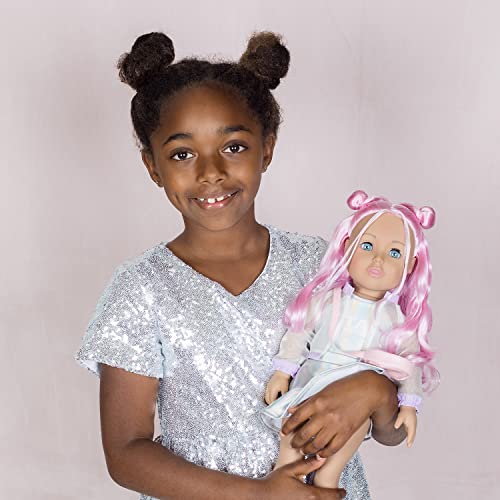 ADORA Amazon Exclusive Amazing Girls Collection, 18” Realistic Doll with Changeable Outfit and Movable Soft Body, Birthday Gift for Kids and Toddlers Ages 6+ - Amazing Girl Star