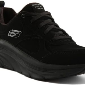 Skechers womens D'lux Walker Sneaker, Bbkblack Black, 9.5 US