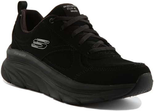 Skechers womens D'lux Walker Sneaker, Bbkblack Black, 9.5 US