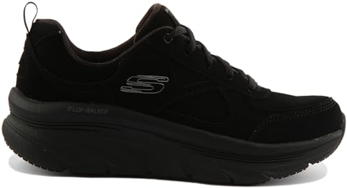 Skechers womens D'lux Walker Sneaker, Bbkblack Black, 9.5 US