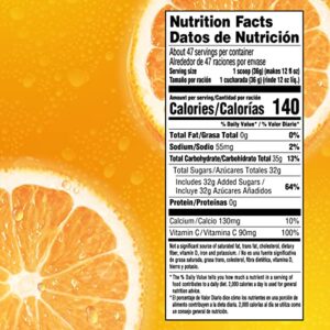 Tang Jumbo Orange Naturally Flavored Powdered Drink Mix 58.9 oz(Pack of 2)