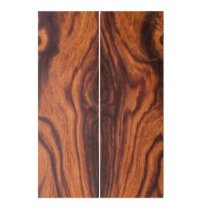 iecap llc tm bookmatched natural wood knife scales (ironwood)- exotic wood knife handle scales - knife makers material - 3/8 x 1 9/16 x 4 3/4 inches - 1 pair (ironwood)