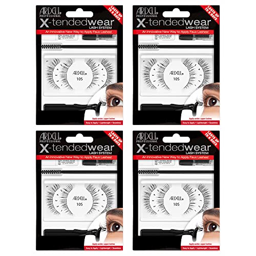 Ardell Individual Lashes X-tended Wear-105, 4-Pack