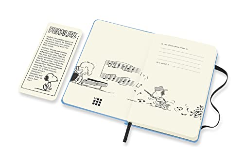 Moleskine Limited Edition Peanuts 18 Month 2021-2022 Weekly Planner, Hard Cover, Pocket (3.5" x 5.5"), Blue