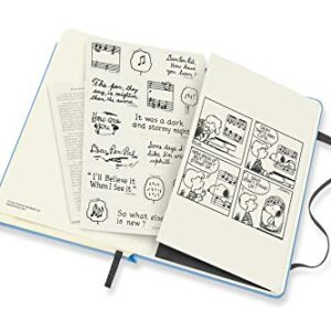 Moleskine Limited Edition Peanuts 18 Month 2021-2022 Weekly Planner, Hard Cover, Pocket (3.5" x 5.5"), Blue