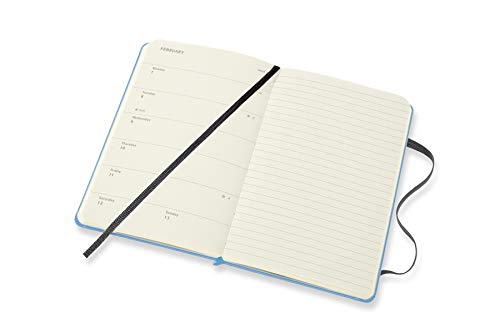 Moleskine Limited Edition Peanuts 18 Month 2021-2022 Weekly Planner, Hard Cover, Pocket (3.5" x 5.5"), Blue