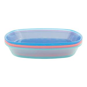 Dr. Brown's Stackable Plate Set for Toddlers and Babies, BPA Free - 3-Pack, 4m+