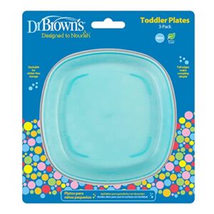 Dr. Brown's Stackable Plate Set for Toddlers and Babies, BPA Free - 3-Pack, 4m+