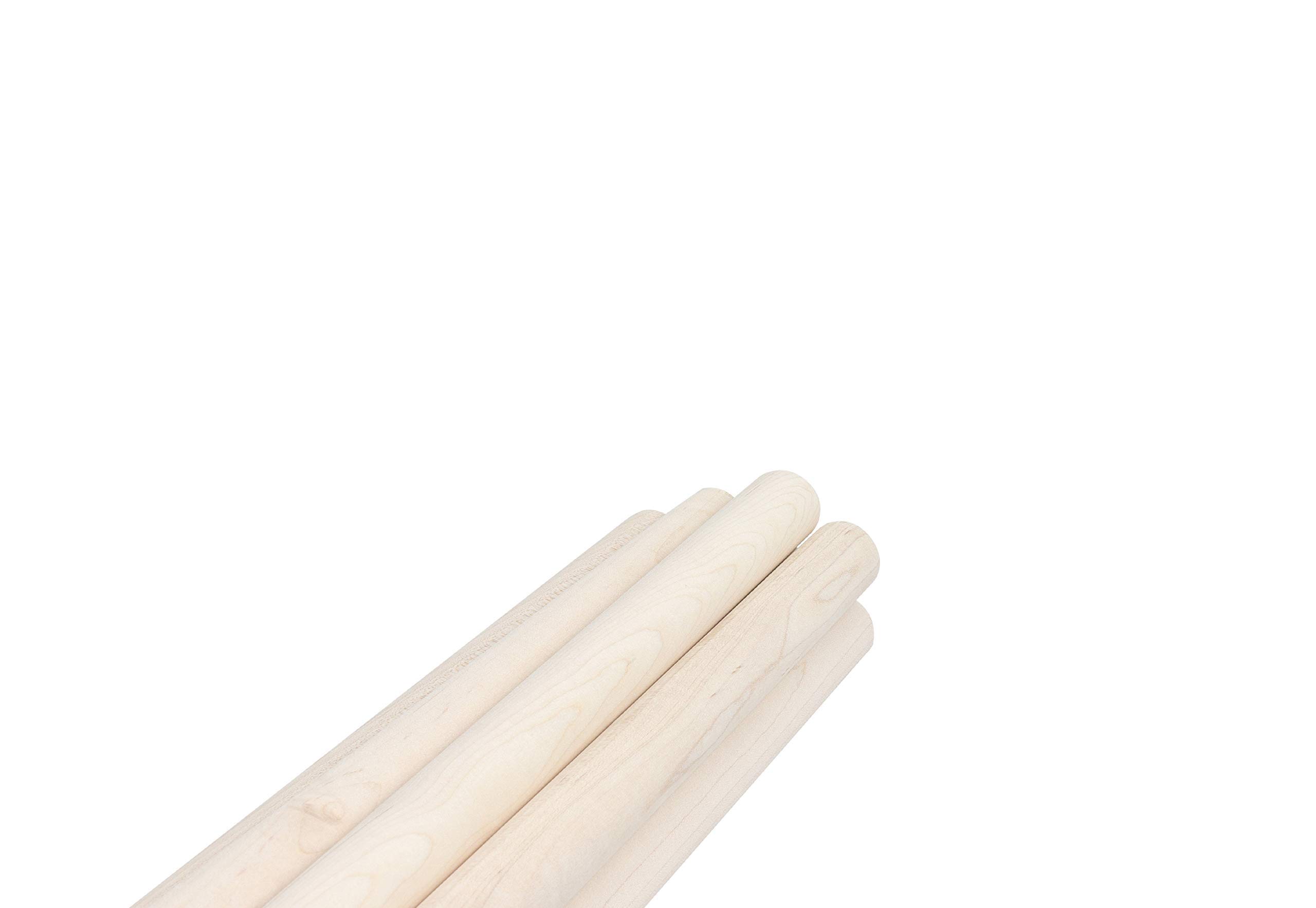 Pennsylvania Woodworks Maple Wooden Dowel Rods - Solid Hardwood Sticks for Crafting, Macrame, DIY & More - White, Unfinished Wood Dowels - Sanded Smooth, Kiln Dried - (3/4" x 12”, 10 Pack)