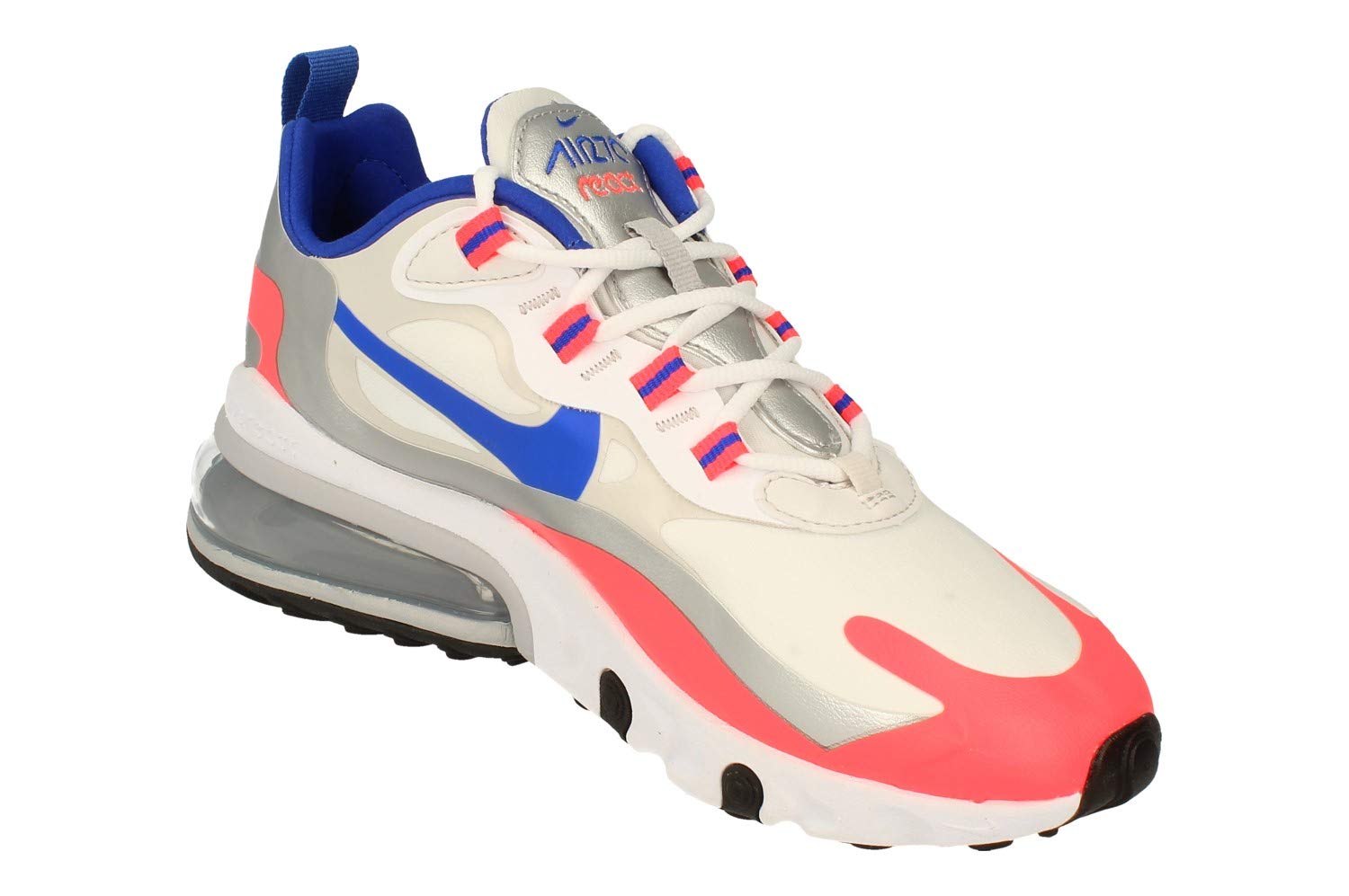 Nike Womens Air Max 270 React Running Trainers CW3094 Sneakers Shoes (UK 7 US 9.5 EU 41, White Racer Blue Flash Crimson 100)