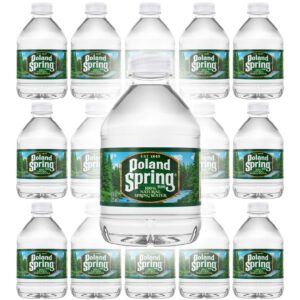 Poland Springs Bottled Water (8 Oz Pack of 15) with Bay Area Marketplace Napkins