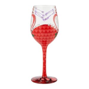 Enesco Designs by Lolita Special Place Hand-Painted Artisan Wine Glass, 15 Ounce, Multicolor