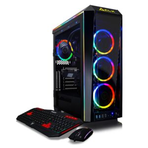 CLX Set VR-Ready Gaming Desktop - Liquid Cooled Intel Core i9 10850K 3.6Ghz 10-Core Processor, 64GB DDR4 Memory, GeForce RTX 3070 8GB GDDR6 Graphics, 1TB SSD, 6TB HDD, WiFi, Windows 11 Home 64-bit