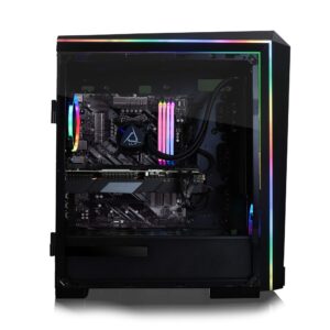 CLX Set VR-Ready Gaming Desktop - Liquid Cooled Intel Core i9 10850K 3.6Ghz 10-Core Processor, 64GB DDR4 Memory, GeForce RTX 3070 8GB GDDR6 Graphics, 1TB SSD, 6TB HDD, WiFi, Windows 11 Home 64-bit