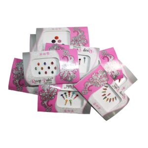 IS4A 10 Pack Bindi for Women, Bindi Jewelry Forehead, Indian Bindi, Bindi Face Jewels Multicolored Face Bindi Stickers