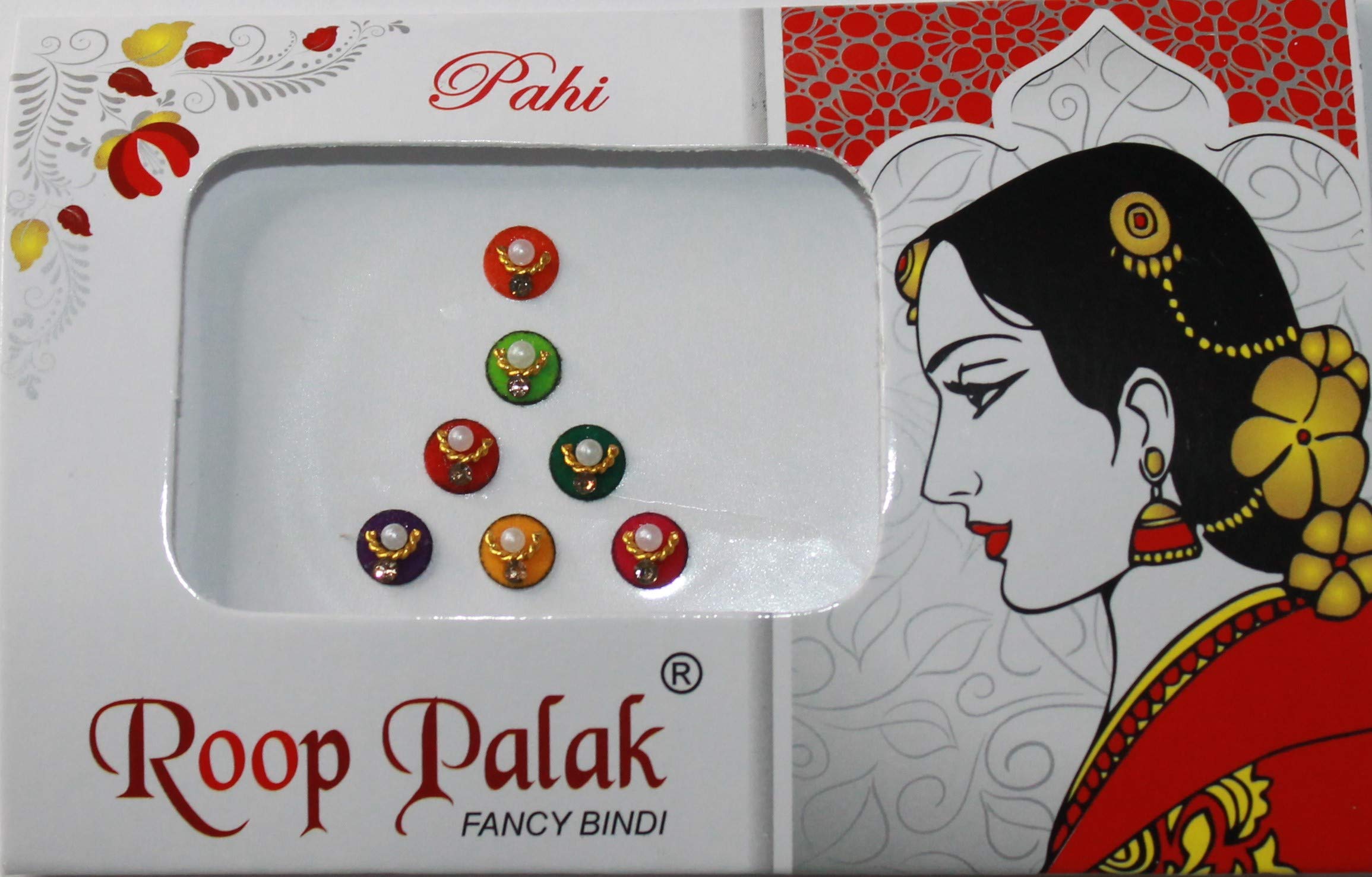 IS4A 10 Pack Bindi for Women, Bindi Jewelry Forehead, Indian Bindi, Bindi Face Jewels Multicolored Face Bindi Stickers