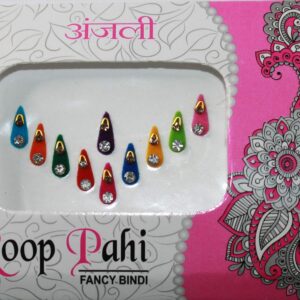 IS4A 10 Pack Bindi for Women, Bindi Jewelry Forehead, Indian Bindi, Bindi Face Jewels Multicolored Face Bindi Stickers