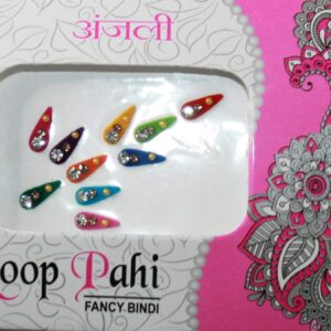 IS4A 10 Pack Bindi for Women, Bindi Jewelry Forehead, Indian Bindi, Bindi Face Jewels Multicolored Face Bindi Stickers