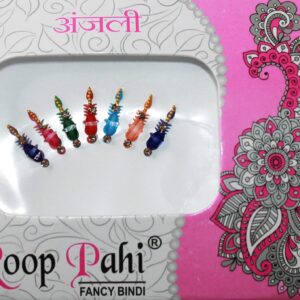 IS4A 10 Pack Bindi for Women, Bindi Jewelry Forehead, Indian Bindi, Bindi Face Jewels Multicolored Face Bindi Stickers