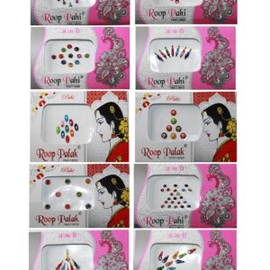 IS4A 10 Pack Bindi for Women, Bindi Jewelry Forehead, Indian Bindi, Bindi Face Jewels Multicolored Face Bindi Stickers