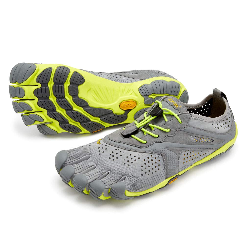 Vibram Women's V-Run Shoe, Grey/Yellow (6, Numeric_6)