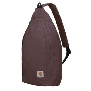 carhartt mono sling backpack, unisex crossbody bag for travel and hiking, wine