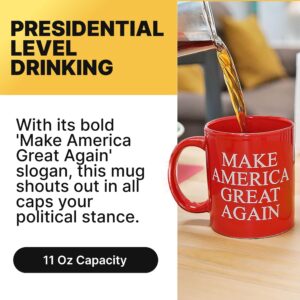 Fairly Odd Novelties’ Make America Great Again Donald Trump 2020 President Red Republican Conservative Coffee Mug Novelty, 11 fluid Ounces