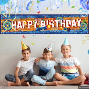 Dart Battle Party Banner Happy Birthday Party Banner Supplies Dart Party Favors Dart Party Decorations