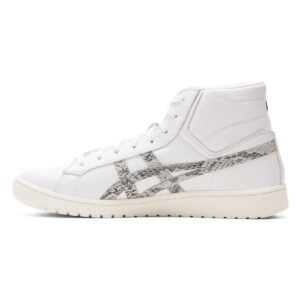 asics unisex gel-ptg mid top shoes, 10.5, white/cream